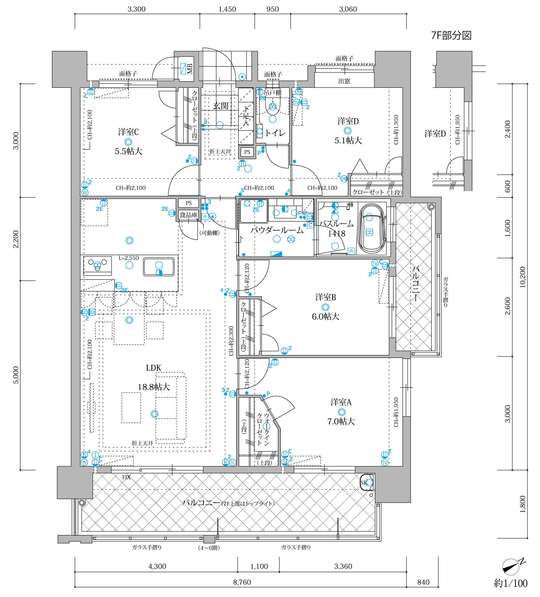 D Type 4LDK | サングレート今宿 オーシャンテラス | 福岡市西区今宿 新築分譲マンション